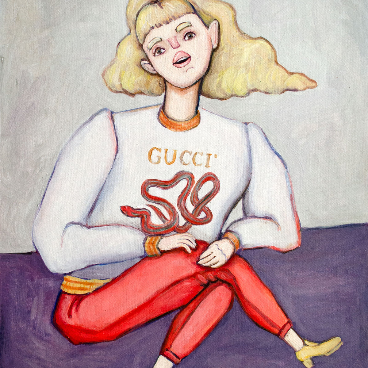 Audrey, Seated - Original Painting– Heather Buchanan